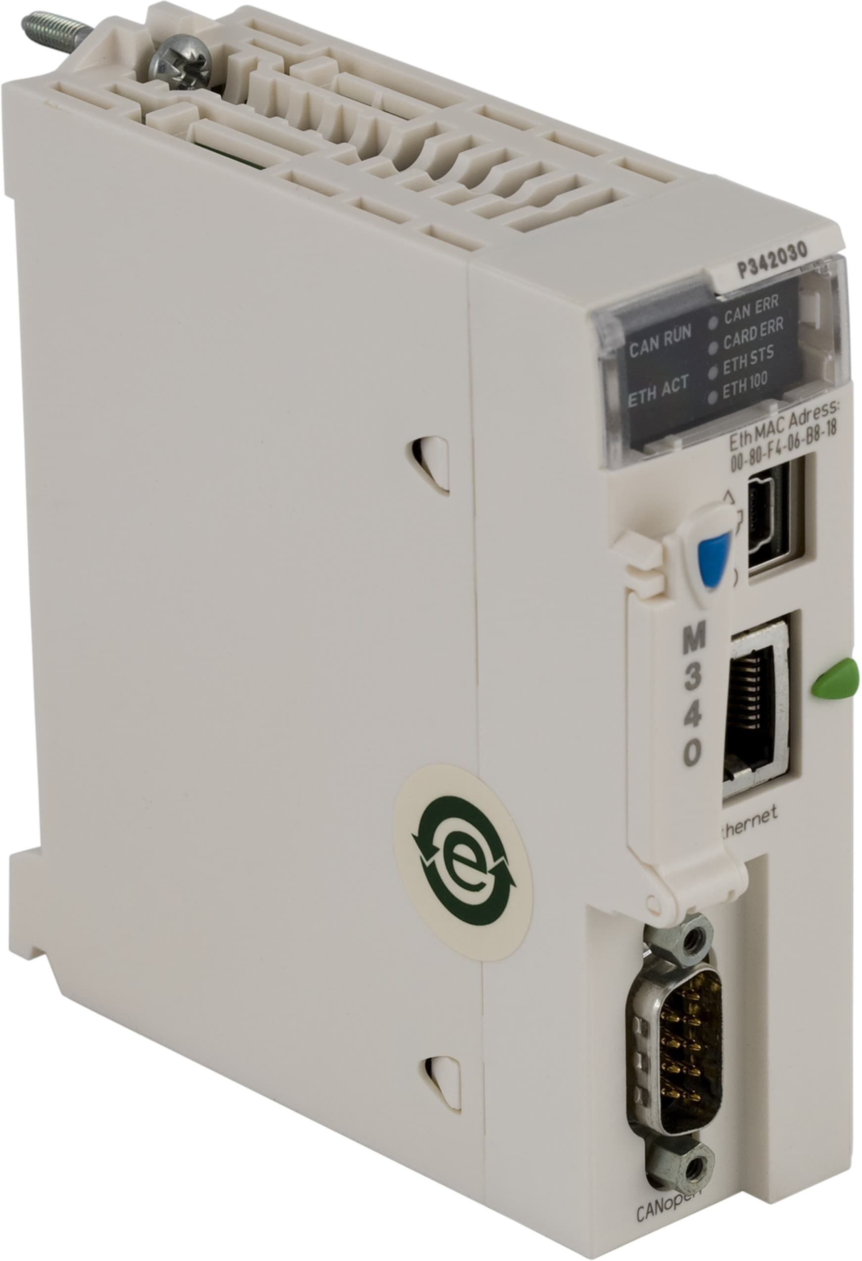 M340: cpu340-20 ether canopen schneider bmxp3420302